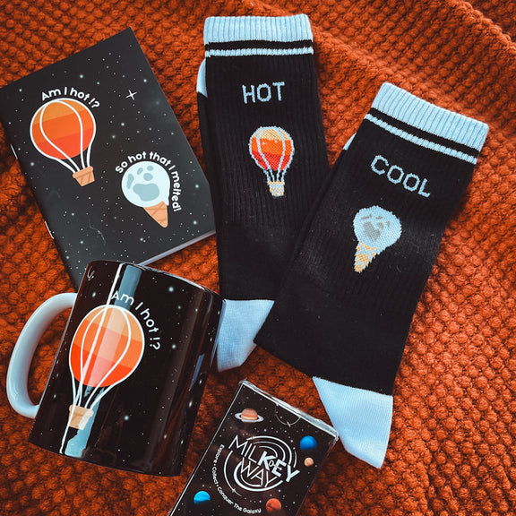Sun & Moon Socks - Milkey Way Collection – Clé de Lune