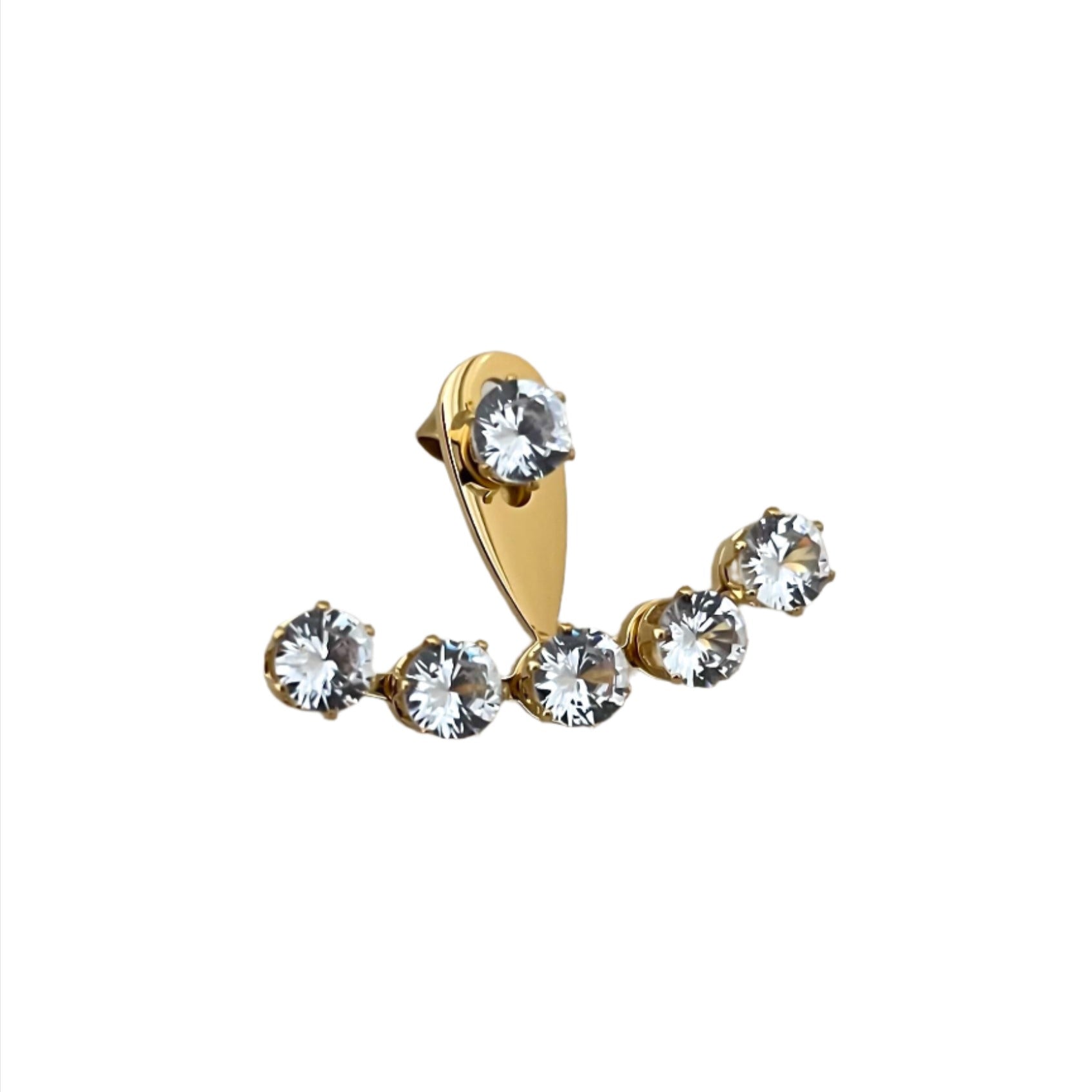 Sparkling Detachable Stud Earrings – Clé de Lune