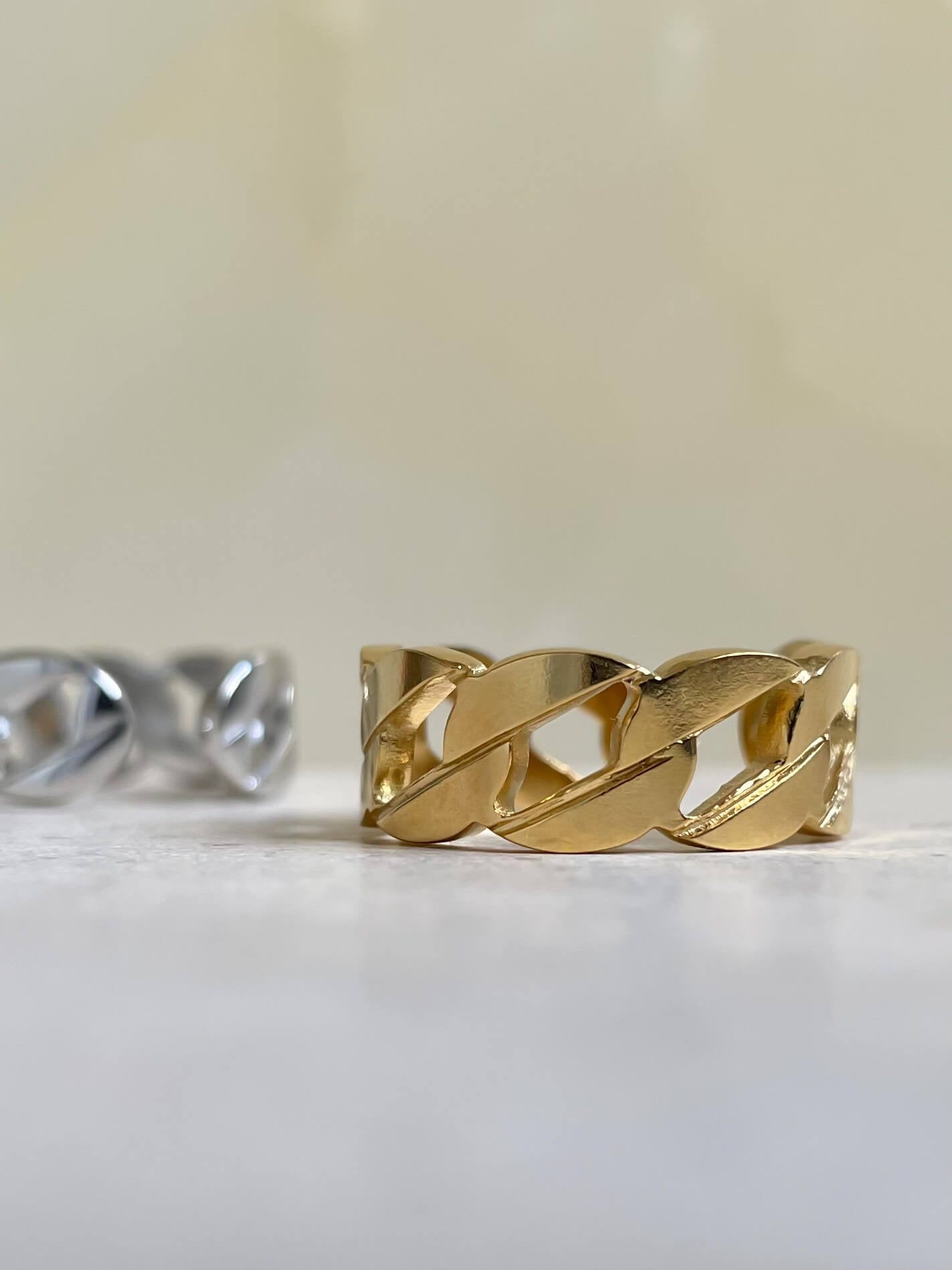 Adjustable Bulky Chain Ring – Clé de Lune